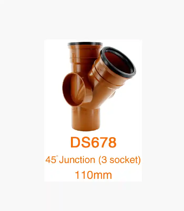 Drainage DS678 45 Junction (3 socket)110mm - SHALEQA